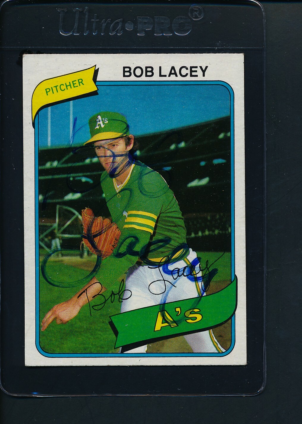 1980 Topps #316 Bob Lacey A's Signed Auto *10182 | eBay