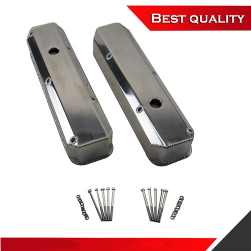 Suit Chrysler Mopar 340 360 Valve Covers Fabricated Aluminum Polish ...