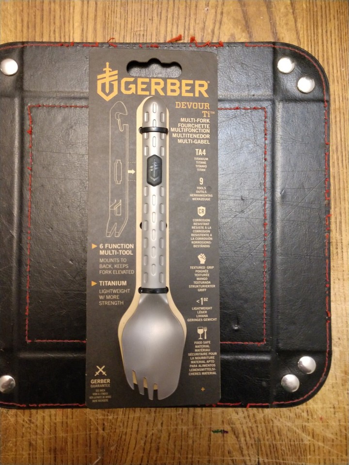 Gerber Devour Titanium Multi Fork & Function Multi Tool Combo 9 Tools 1 ...