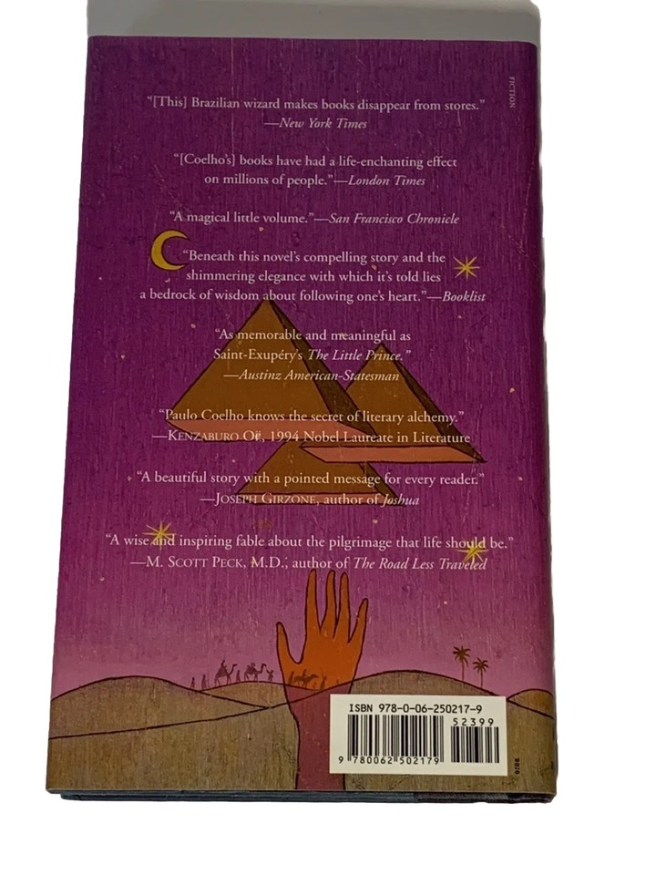 TRUE "1ST PRINTING" THE ALCHEMIST by Paulo Coelho (1993) HARDCOVER | eBay