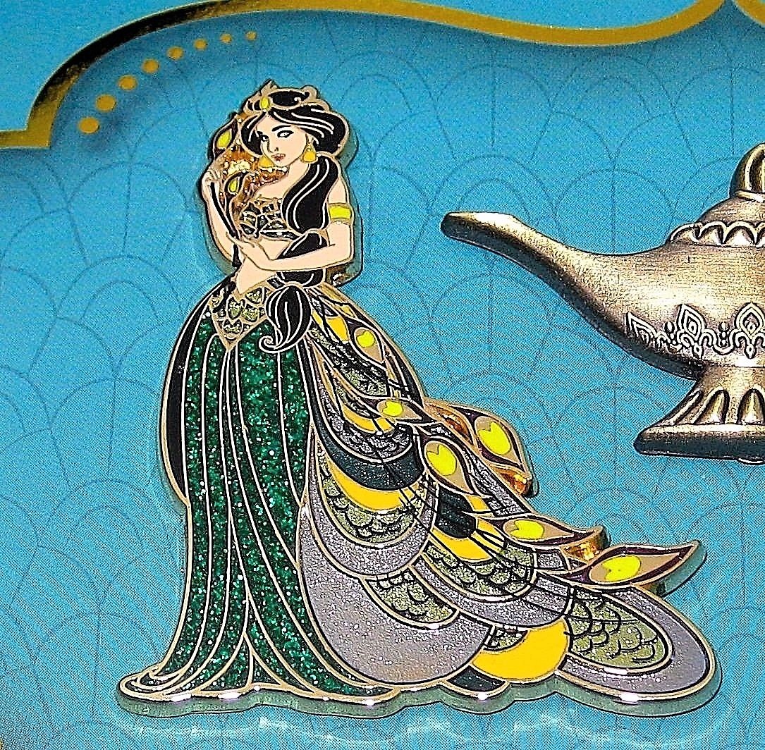 New Disney D23 Art Of Jasmine, Lamp & Aladdin 3 pin Box set LE 1000 ...