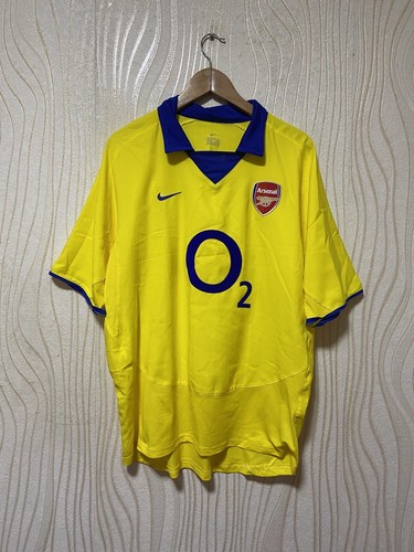 ARSENAL LONDON 2003 2004 AWAY FOOTBALL SHIRT SOCCER JERSEY NIKE sz L ...