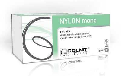 GOLNIT Dental Nylon Suture 3/0 19 Reverse Cutting, Exp. 2027, sterile,12pcs/box | eBay