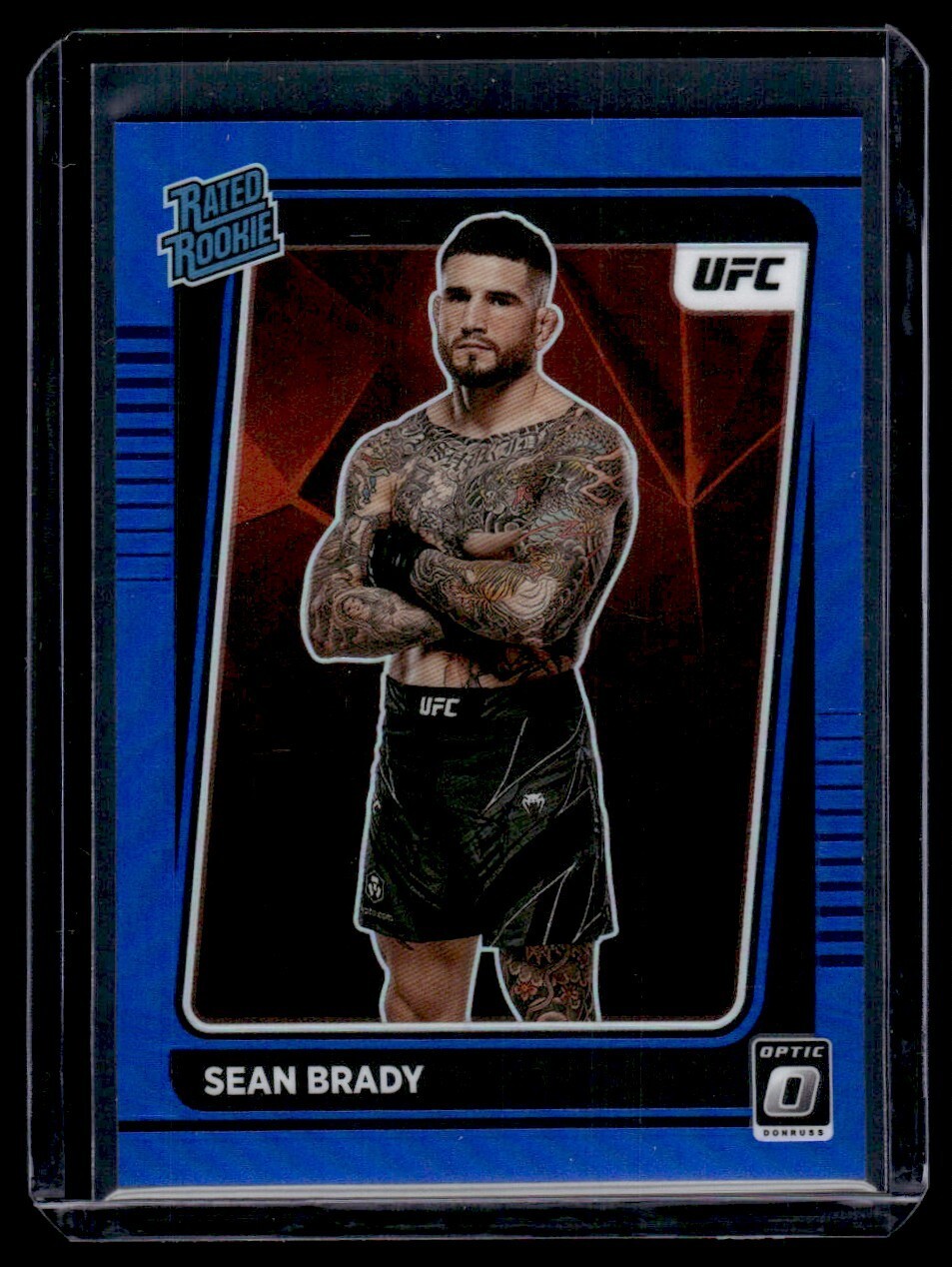 2022 Panini Donruss Optic UFC - Rated Rookie Blue Prizm #118 Sean Brady ...