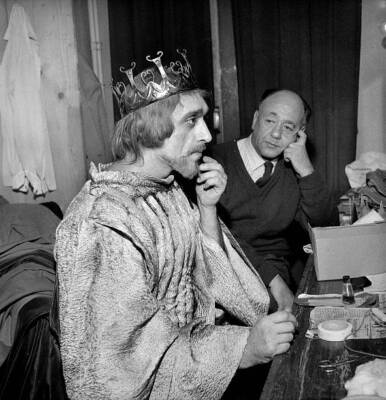 Jacques Mauclair and Eugene Ionesco for The king is dying 1960s Old ...