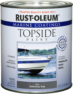 Rust-Oleum 206999 Marine Topside Paint 1-Quart Gloss Matte Various ...