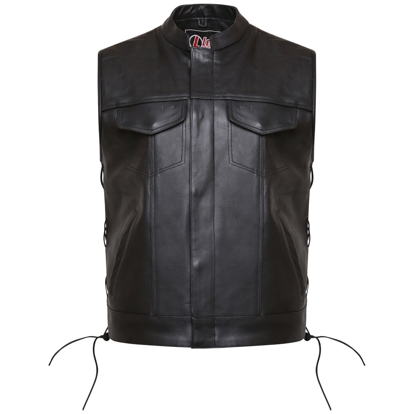 Real Leather Motorbike Cut Off Vest With Chrome Biker Sons of Anarchy ...
