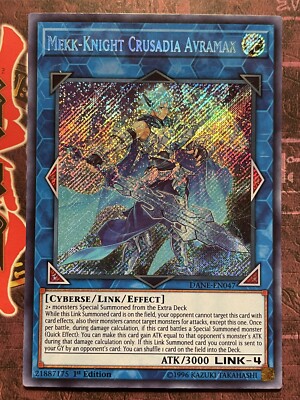 Mekk-Knight Crusadia Avramax - DANE-EN047 - Secret Rare - 1st Edition ...