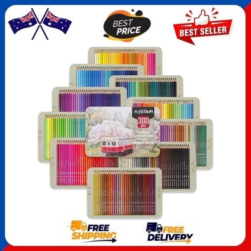 Pro Colouring Pencils Set metal Box, Numbered, Soft Core Pencils Set ...