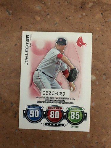 2010 John Lester Topps Attack Card Exmt+ | eBay