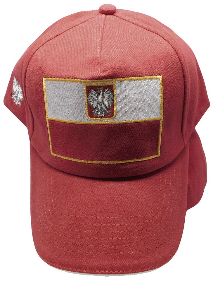 Poland Polska Eagle Flag Red baseball hat cap 3D embroidered RUF | eBay