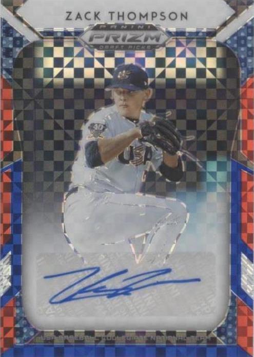 2019 Panini Prizm Draft Picks - Autographs Zack Thompson #30 Red White ...