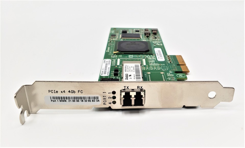 QLogic QLE2460 4GB 850nm PCI-e x4 Fibre Channel Network Adapter ...