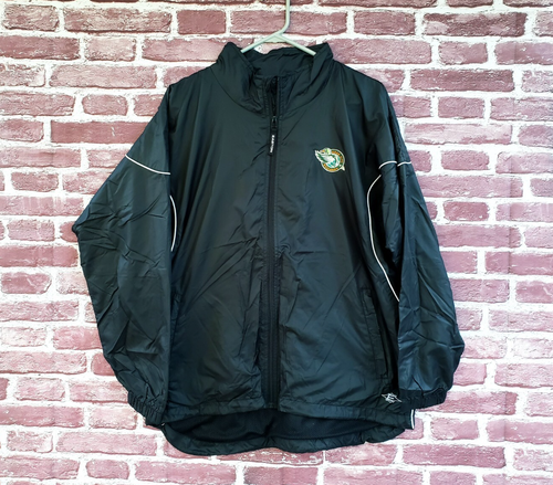🔥 Quad City Mallards Easton Full Zip Player Issued Travel Jacket Men's ...