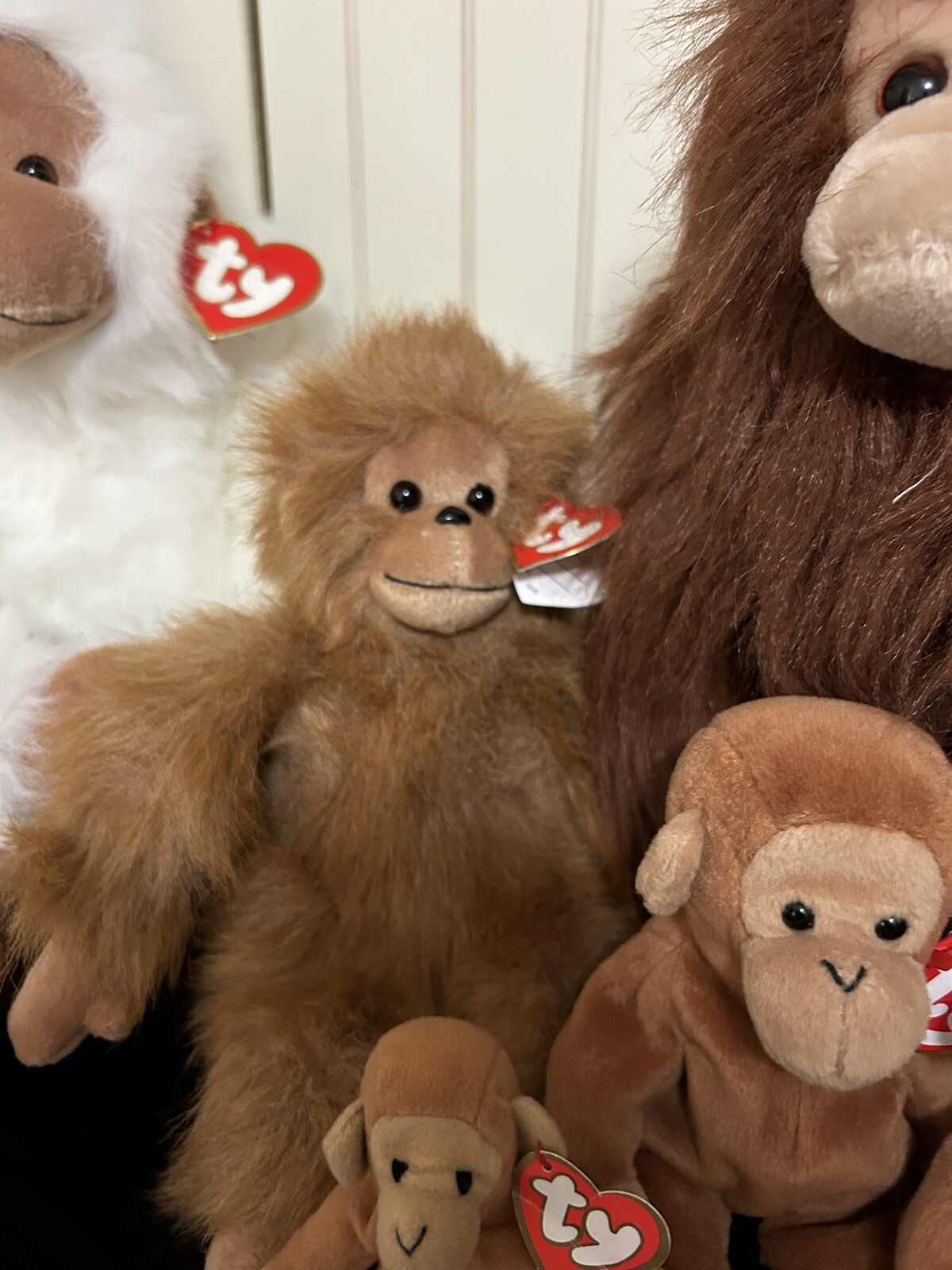 1990-1994 Ty Monkey's-Orangutans Beanie Babies Large Brown is Rare ...