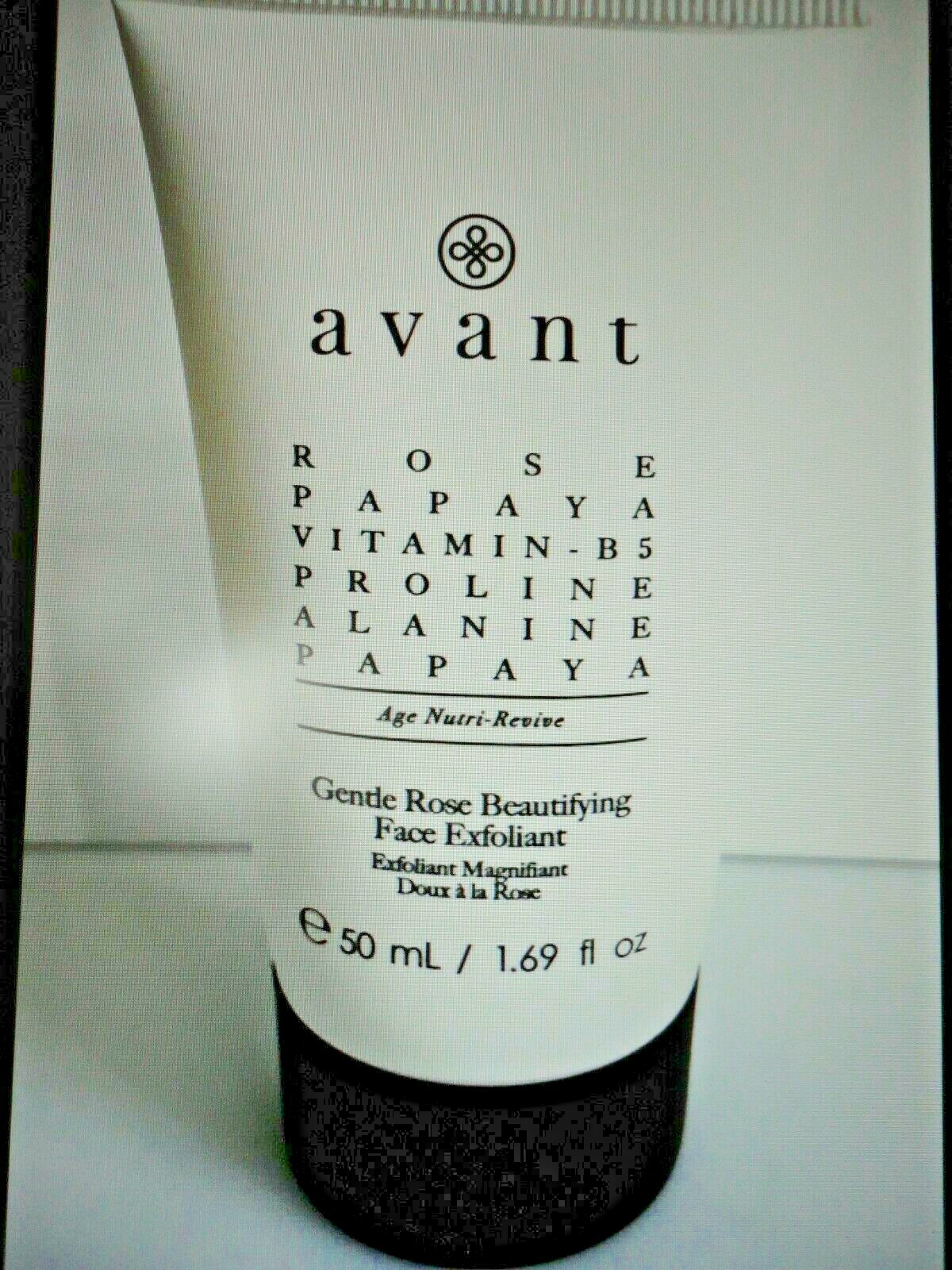 Avant Gentle Rose Beautifying Face Exfoliant-1.69 oz./ 50 ml. Retail ...