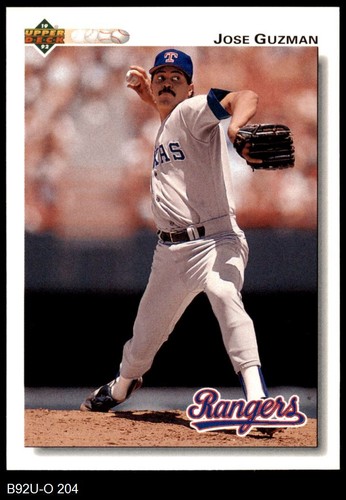 1992 Upper Deck #204 Jose Guzman Rangers 8 - NM/MT | eBay