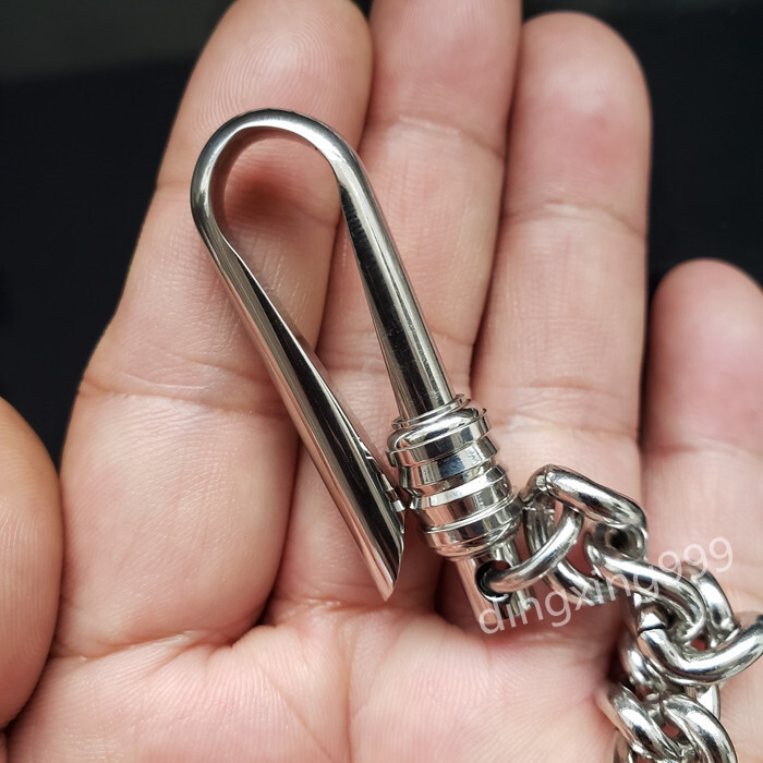 Stainless Steel Keychains Keyrings Pants Clip Belt Key Chain Key Holder ...