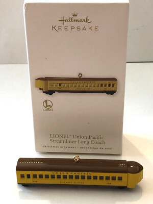 HALLMARK KEEPSAKE ORNAMENT LIONEL UNION PACIFIC STREAMLINER LONG COACH ...