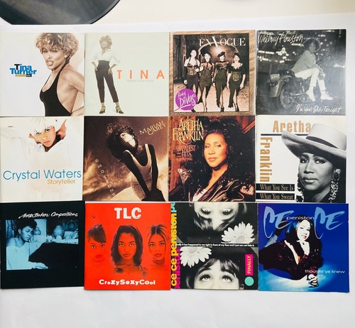 Female Singers CD Lot Of 12 Whitney Houston TLC TINA Franklin Carey R&B ...