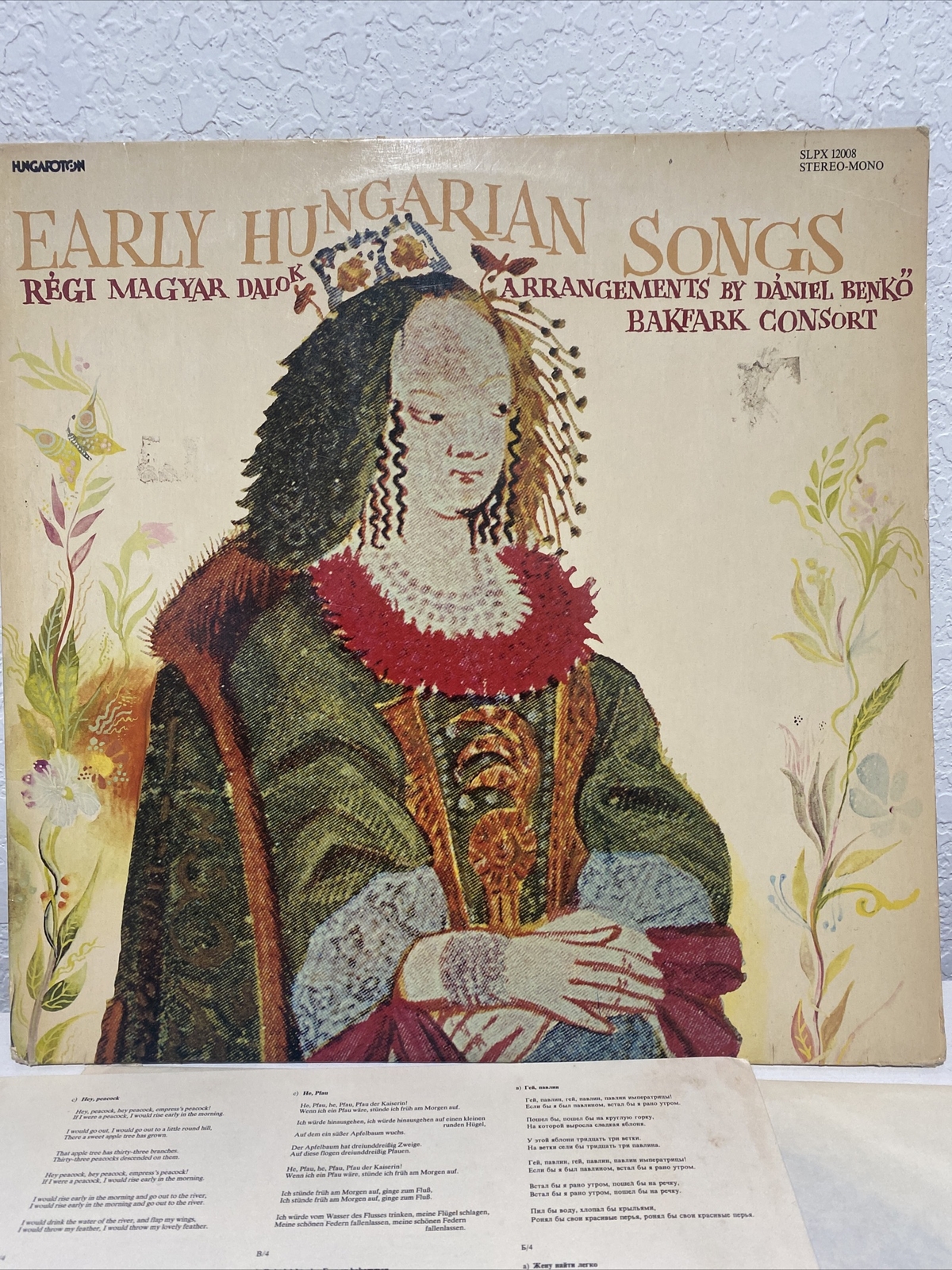 Early Hungarian Songs Regi Magyar Dalok arreg.by Daniel Benko Bakfark ...