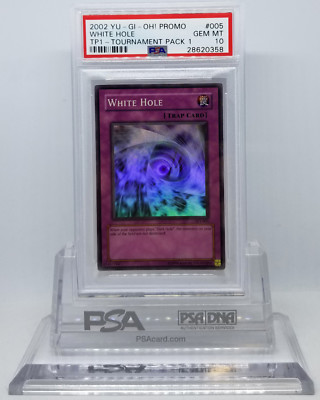 YUGIOH TOURNAMENT PACK 1 TP1-005 WHITE HOLE SUPER RARE PSA 10 GEM MINT #28620358 | eBay