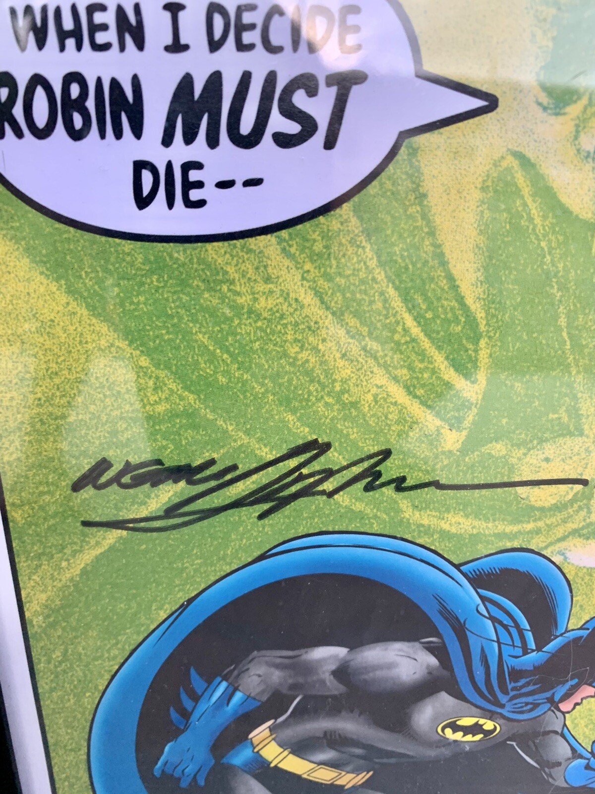 Lot 4 Signed Autographed Comic Prints Framed 11x17 Batman Adams Cho ...