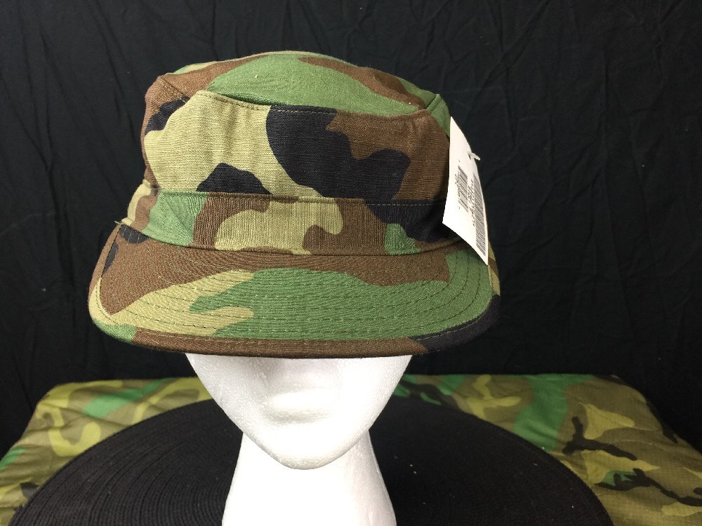 US MILITARY ARMY BDU CAP HAT WOODLAND CAMOUFLAGE NEW SIZE 7 ...