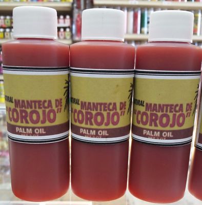 MANTECA DE COROJO PURA 1 BOTTLE 4oz PALM OIL SANTERIA BUY 2 GET 1 FREE ...