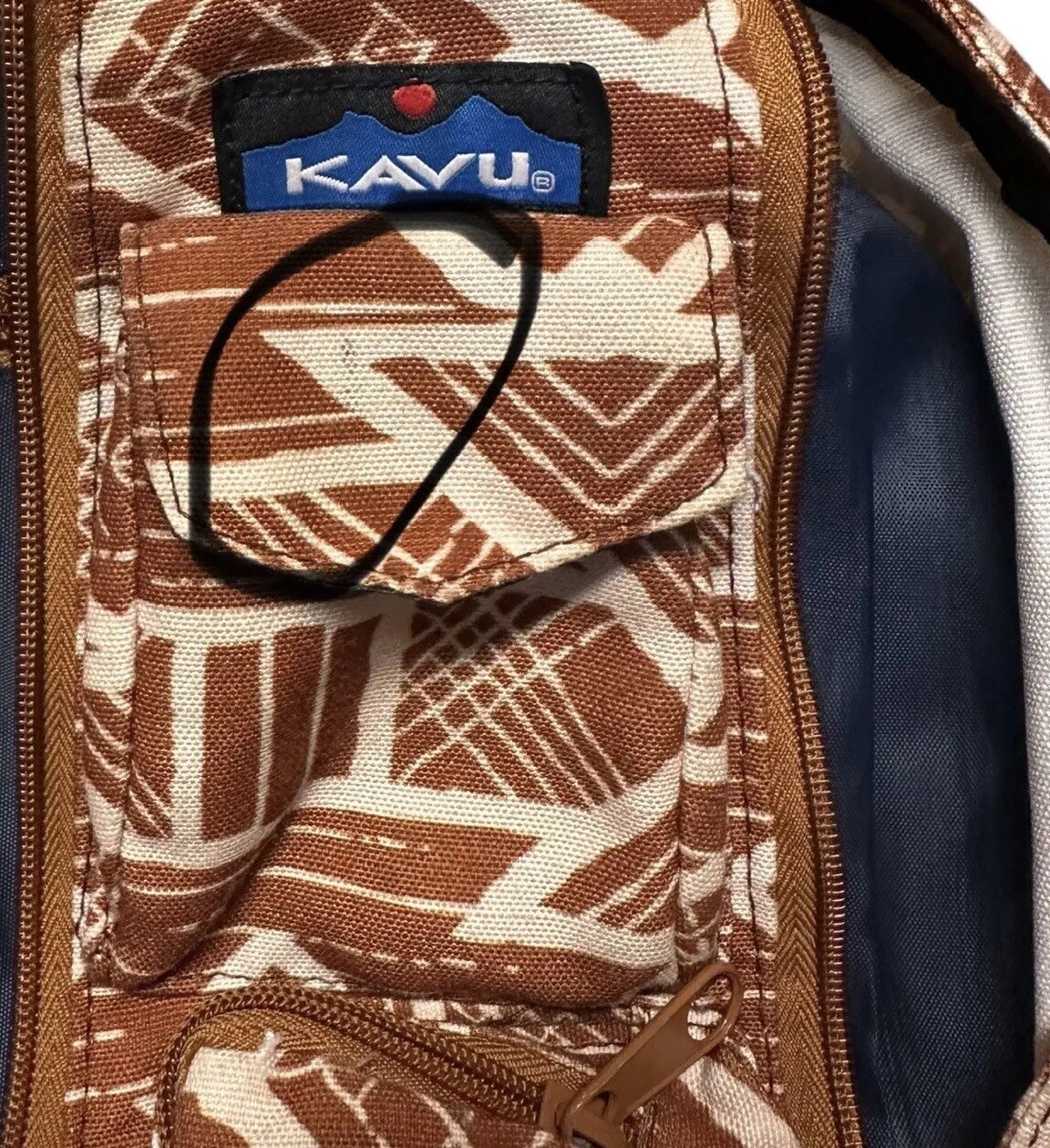 KAVU Rope Sling Bag Crosbdy, Aztec Design, "Clear Above Visibility ...
