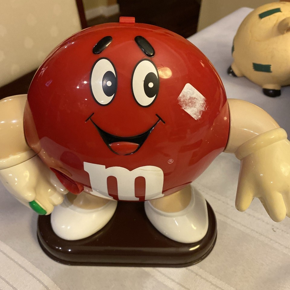 Vintage 1995 M & M Red Candy Dispenser Collectible Figure 9 Inches Mars ...