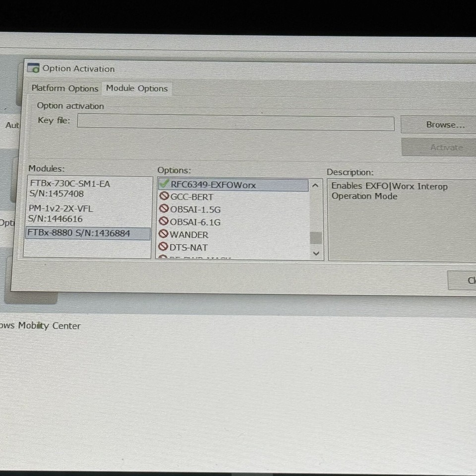 Exfo FTB-1 PRO 730C SM OTDR IOLM & 8880 10G Network Test Kit + Exfo ...