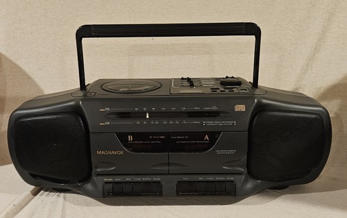 Vintage Magnavox Az8310 Boom Box Dual Cassettes CD Radio Tested | eBay