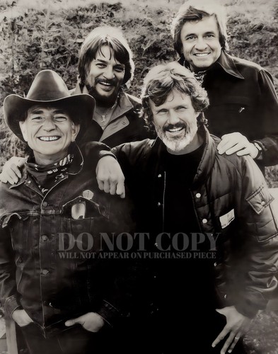 The Highwaymen Photograph 8 X 10 - Rare 1985 Band Portrait - Poster ...