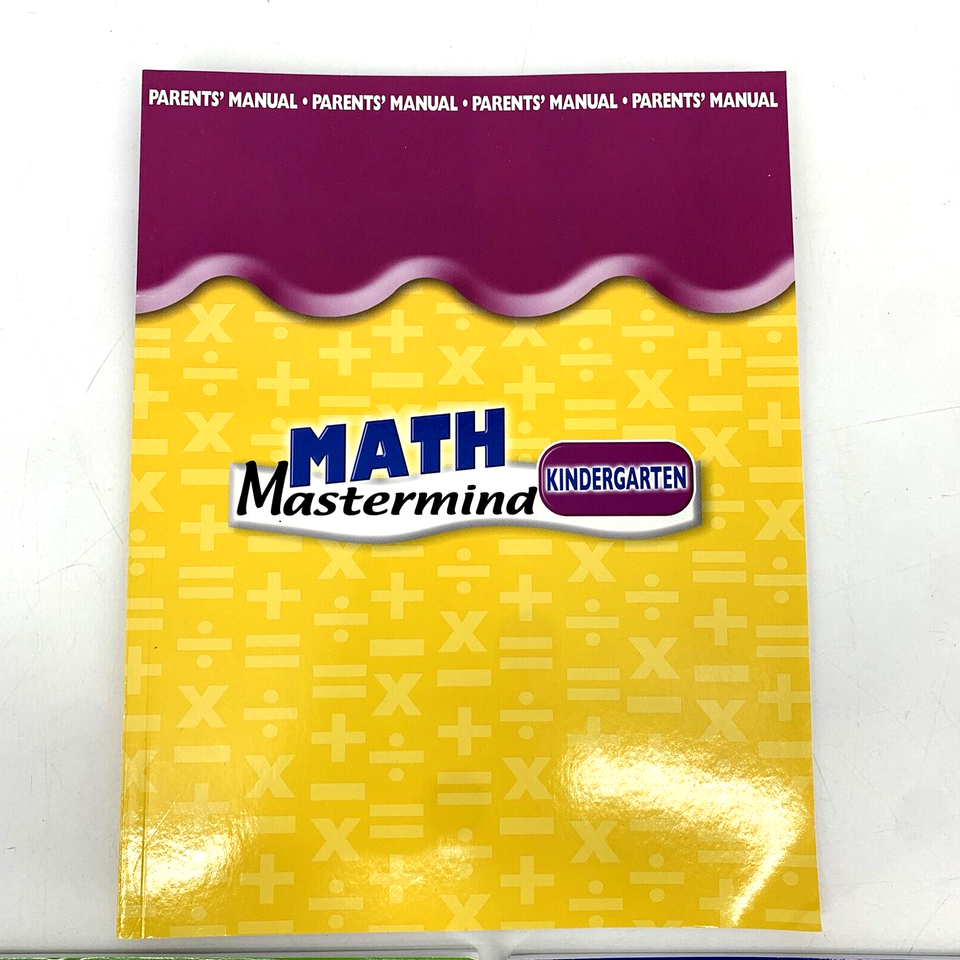 Math Mastermind Kindergarten Workbook Activity Book & Parents Manual ...