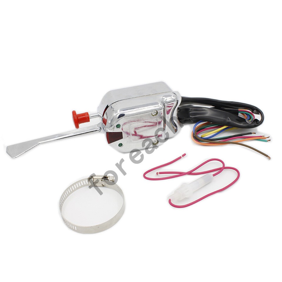New 12V Universal Street Hot Rod Chrome Turn Signal Switch For FORD GM ...