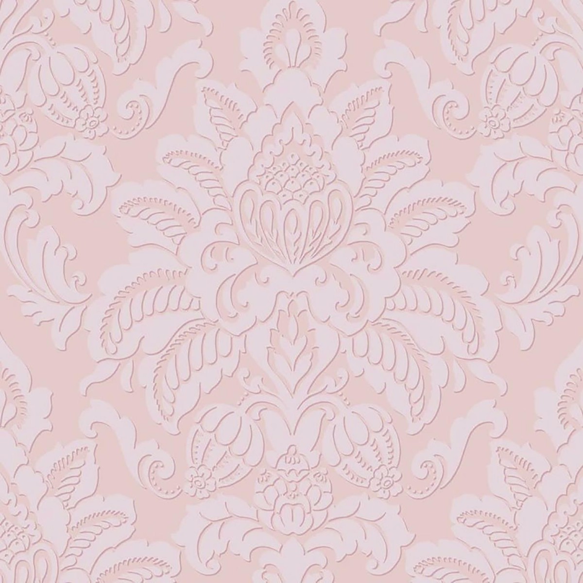 Light Pink Damask Wallpaper