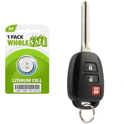 Replacement For 2012 2013 2014 2015 2016 Toyota Prius C Car Key Fob ...