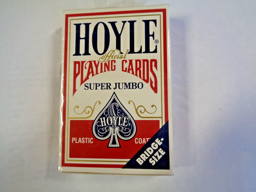 HOYLE™ Super JUMBO Bicycle Playing Cards Bridge-Size Plastic Coated ...