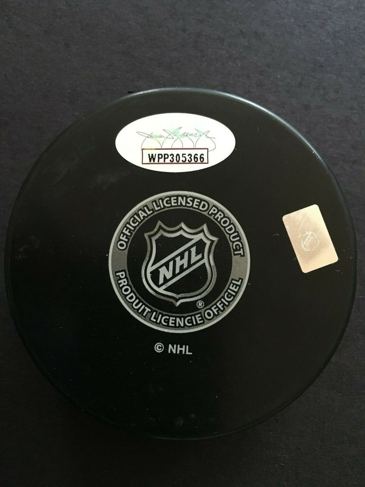 DEREK SANDERSON AUTOGRAPHED PUCK W/ " SCC 70 " INSC. JSA AUTH. | eBay