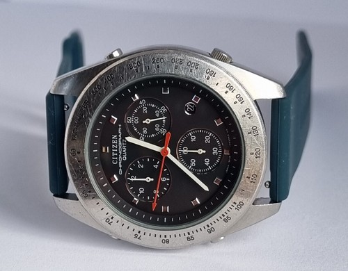 Vintage Rare 1989 Citizen 3560-352033 Black Dial Men's Quartz ...