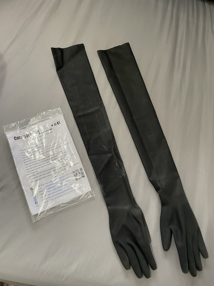 Catalyst Latex Chlorinated Opera Gloves, Size S | eBay UK