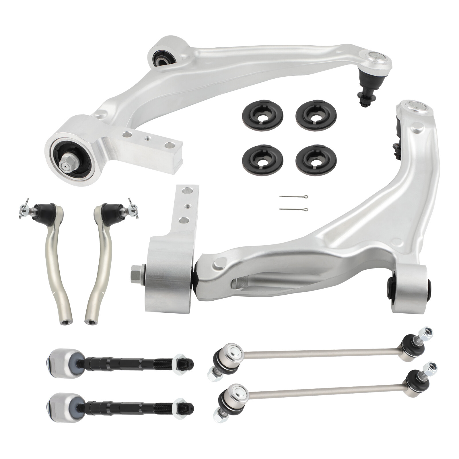 Suepsnion Front Lower Control Arms Sway Bar Tie Rods for 2009-2015 ...