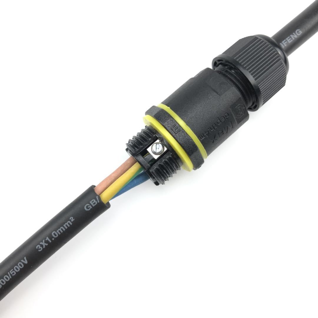 IP68 Waterproof Electrical Wire Cable Connector Outdoor Underwater Plug ...