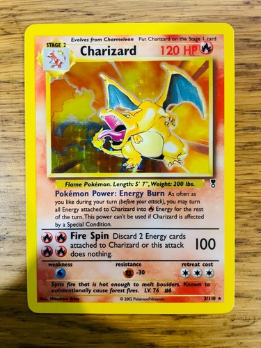 NEAR MINT! Charizard (3/110) Holo Legendary Collection Pokemon Card ...