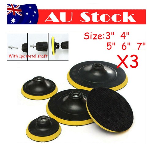 3'' 6'' 5'' 7'' Backing Backer Pad Discs Wheel M14 x3 Angle Grinder ...