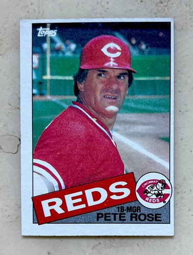1985 Topps - #600 Pete Rose Cincinnati Reds Hit King - Free Ship | eBay