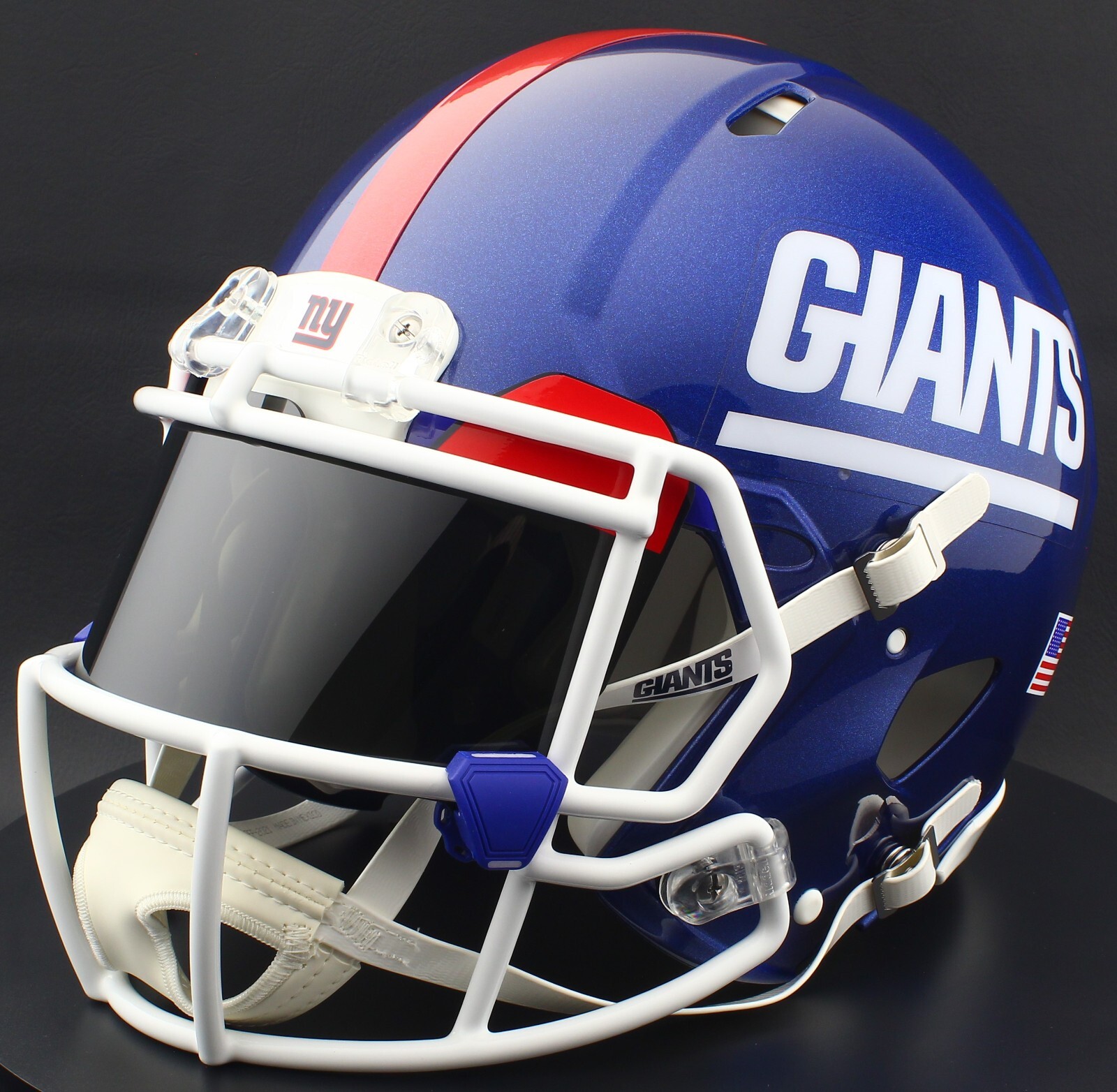 NEW YORK GIANTS NFL Gameday AUTHENTIC Football Helmet w/ Eye Shield ...