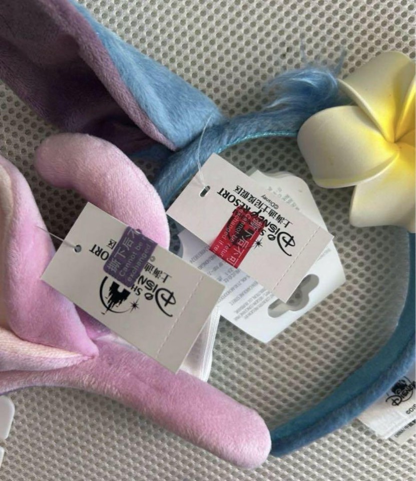 Same day shipping Stitch Angel Lilo Headband Shanghai Disney Hong Kong ...