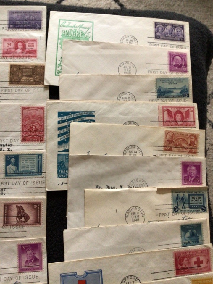 US 1945-50 First Day of Issue Cover FDC Lot of 39 Covers SEE PICS | eBay